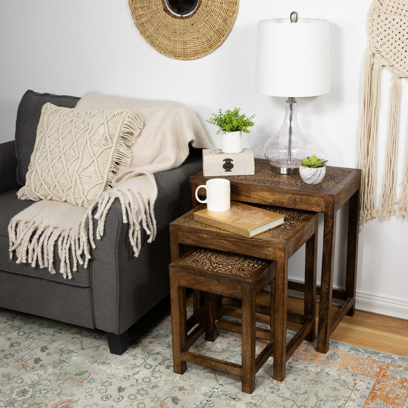 Northlight Seasonal Solid Wood Nesting Tables | Wayfair
